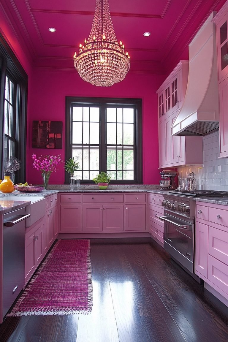29 Pink Kitchen Ideas To Brighten Up Your Cooking Area - Courtneys World