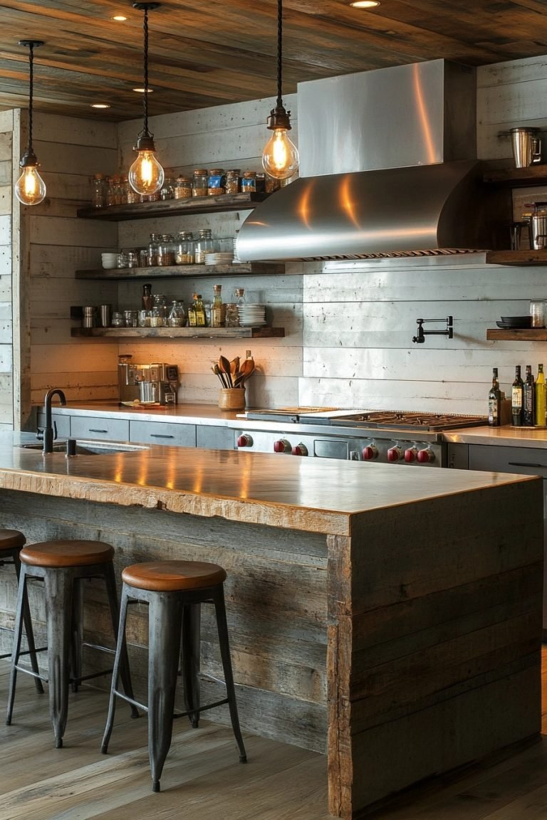 29 Rustic Kitchen Ideas For A Country Vibe - Courtneys World