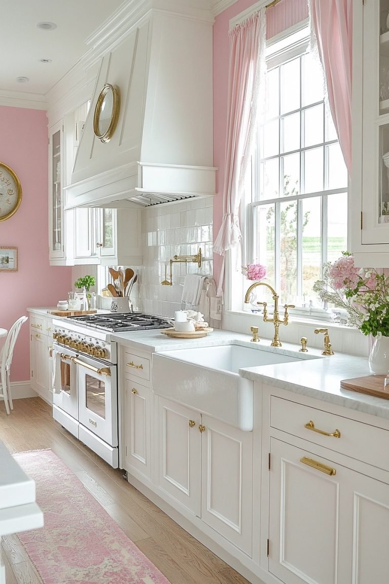 29 Pink Kitchen Ideas To Brighten Up Your Cooking Area - Courtneys World