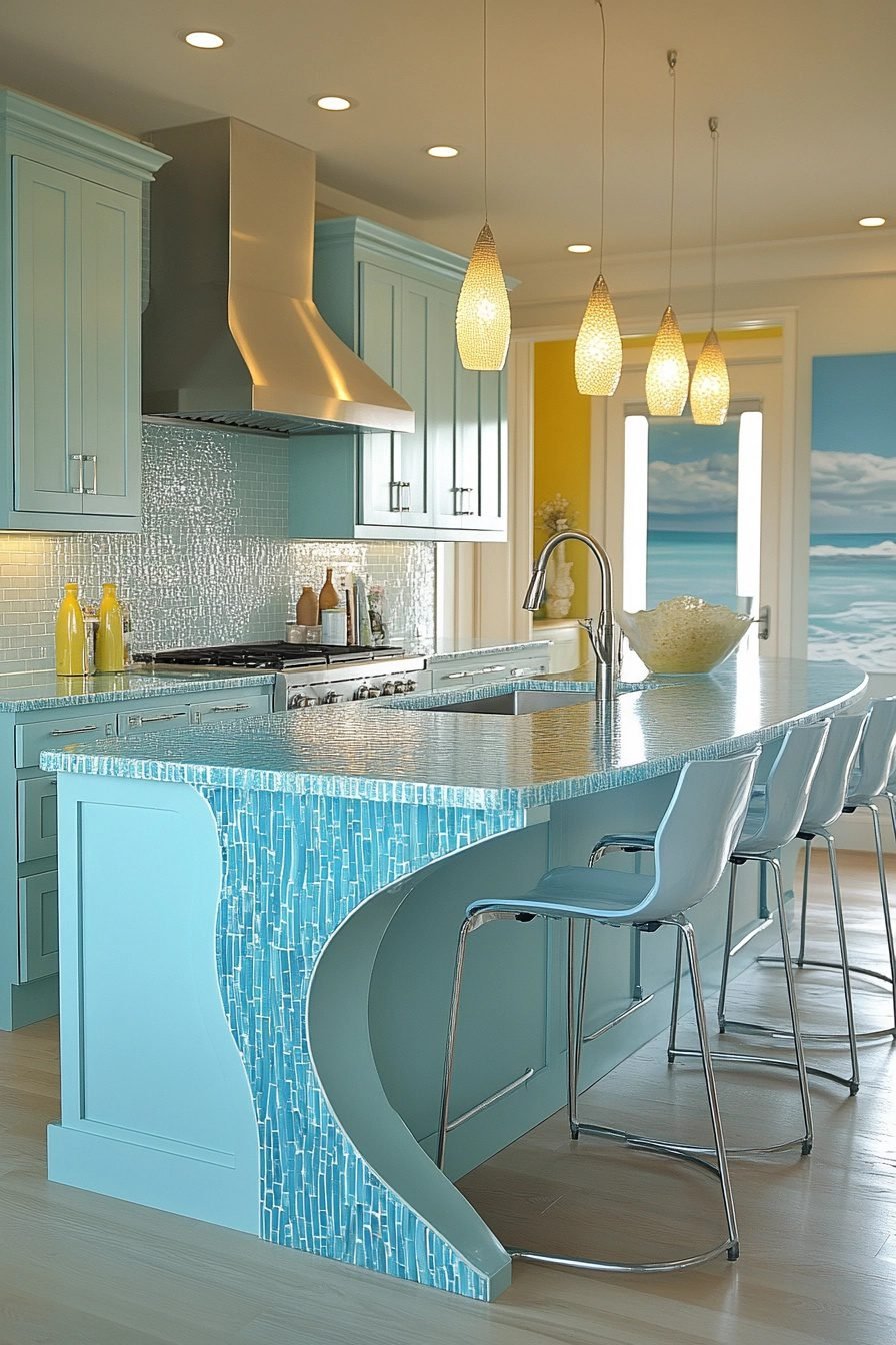 29 Coastal Farmhouse Kitchen Ideas For A Breezy Cooking Space ...