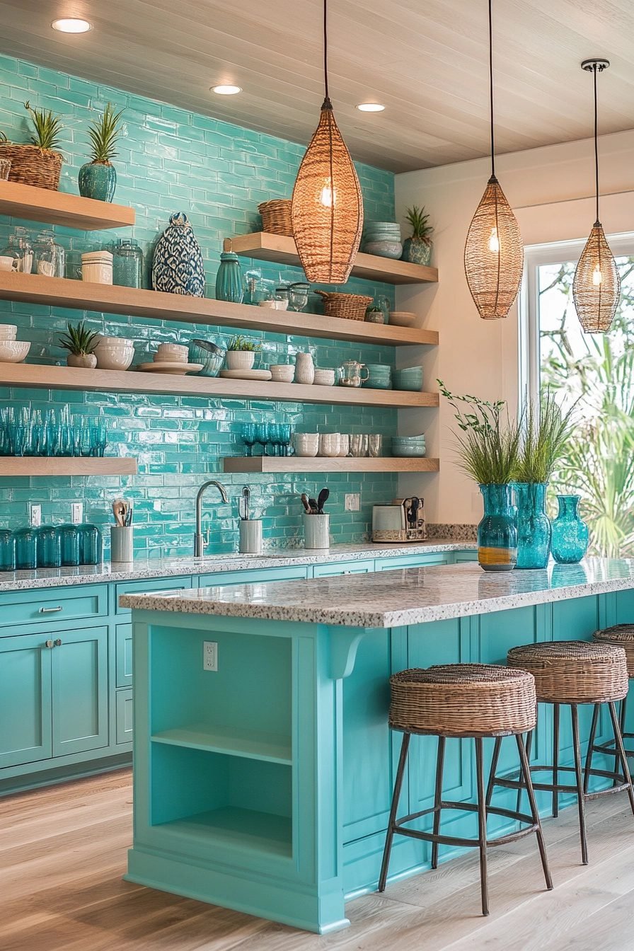 29 Coastal Boho Kitchen Ideas To Bring Beachy Vibes Indoors - Courtneys ...