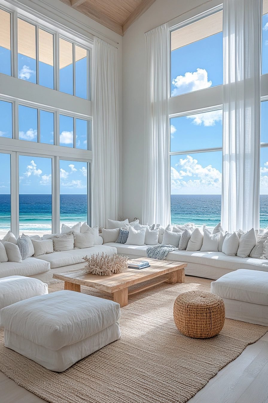 29 Beach Lounge Room Ideas: From Sandy Tones To Ocean Blues - Courtneys ...