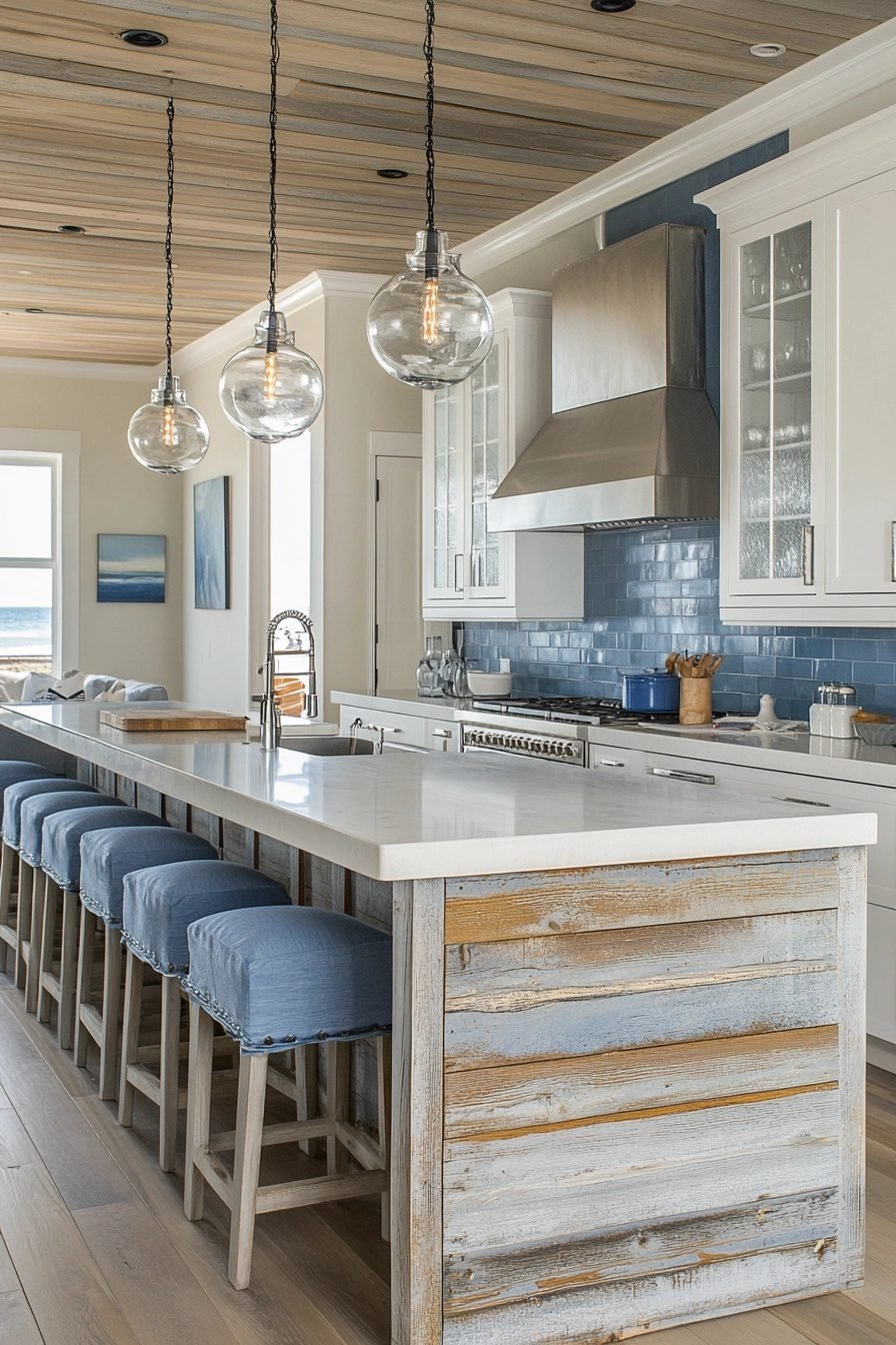 29 Coastal Preppy Kitchen Ideas To Bring The Charm Of The Coast Indoors ...