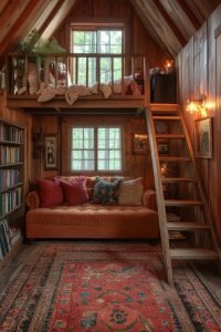 29 Small Cabin Interior With Loft Ideas For Smart Space-Saving ...