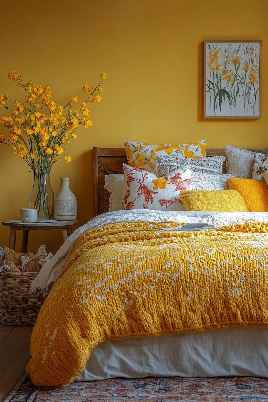 29 Yellow Boho Bedroom Ideas For A Bright And Cheerful Retreat ...