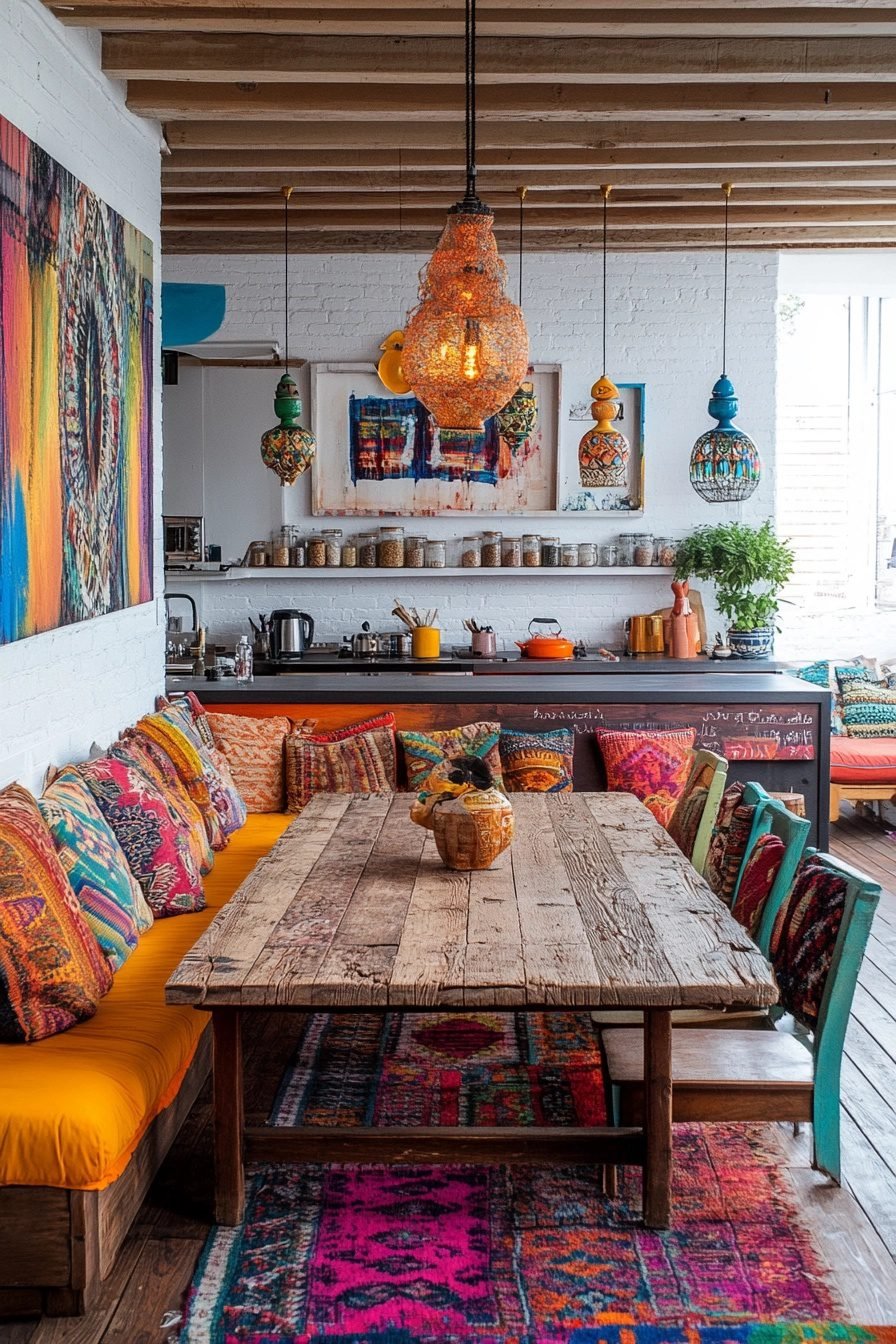 29 Modern Boho Kitchen Ideas To Bring Color And Texture Into Your Space ...