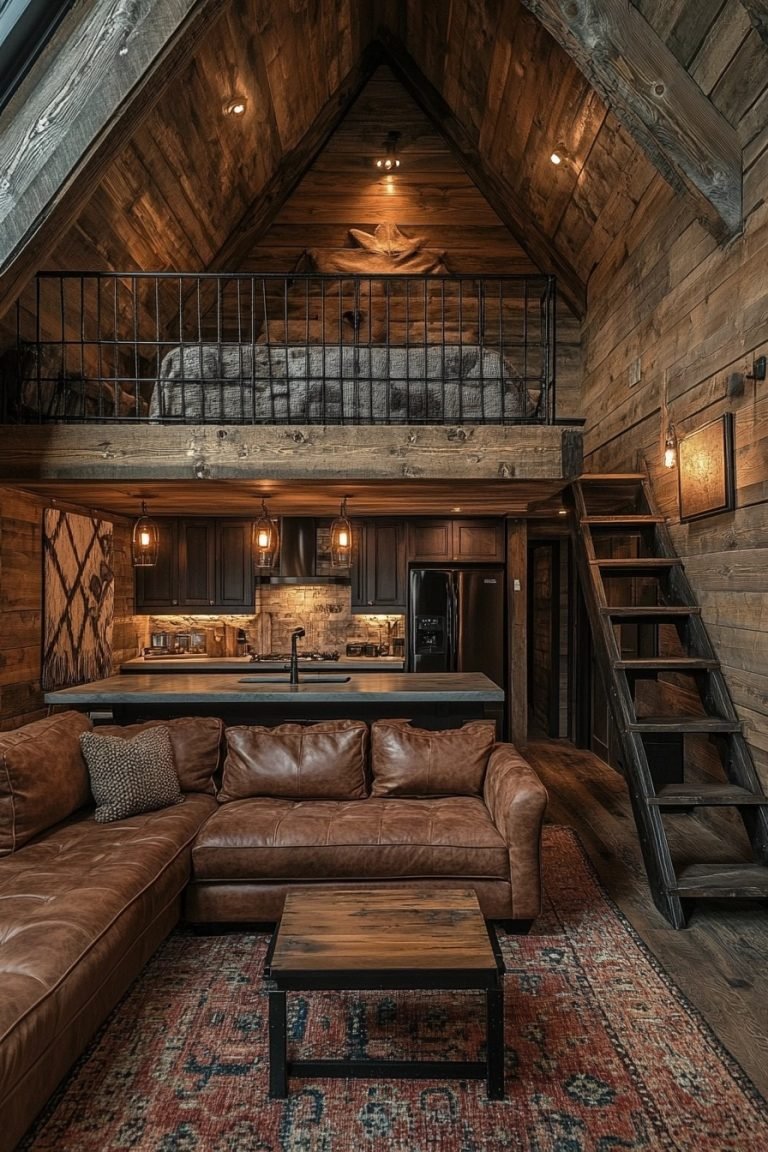 29 Small Cabin Interior With Loft Ideas For Smart Space-Saving ...