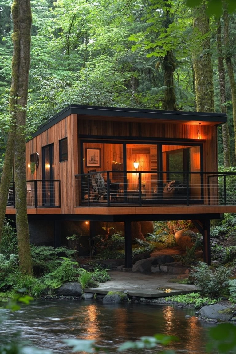 29 Small Cabin Exterior Ideas To Create A Picture-Perfect Getaway ...
