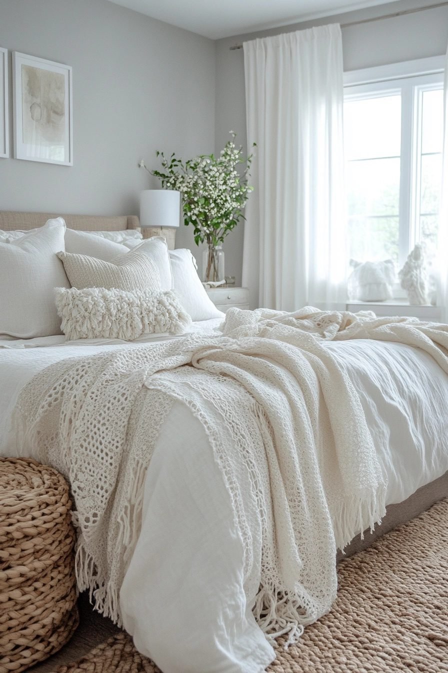29 Gray Boho Bedroom Ideas That Combine Minimalism With Boho Charm ...