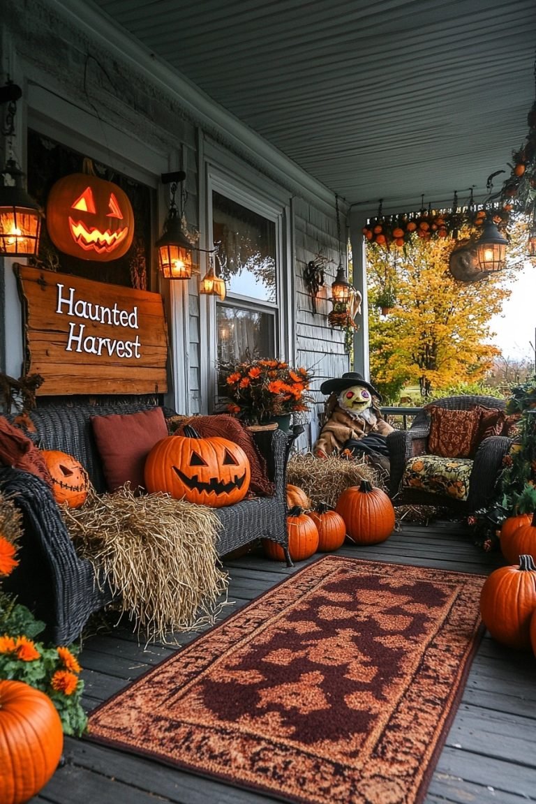 29 Halloween Decor Front Porch Ideas For A Spooktacular Welcome ...