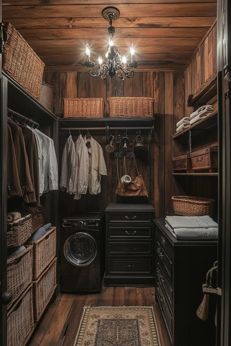 29 Western Gothic Laundry Room Ideas For A Dramatically Stylish Spin ...