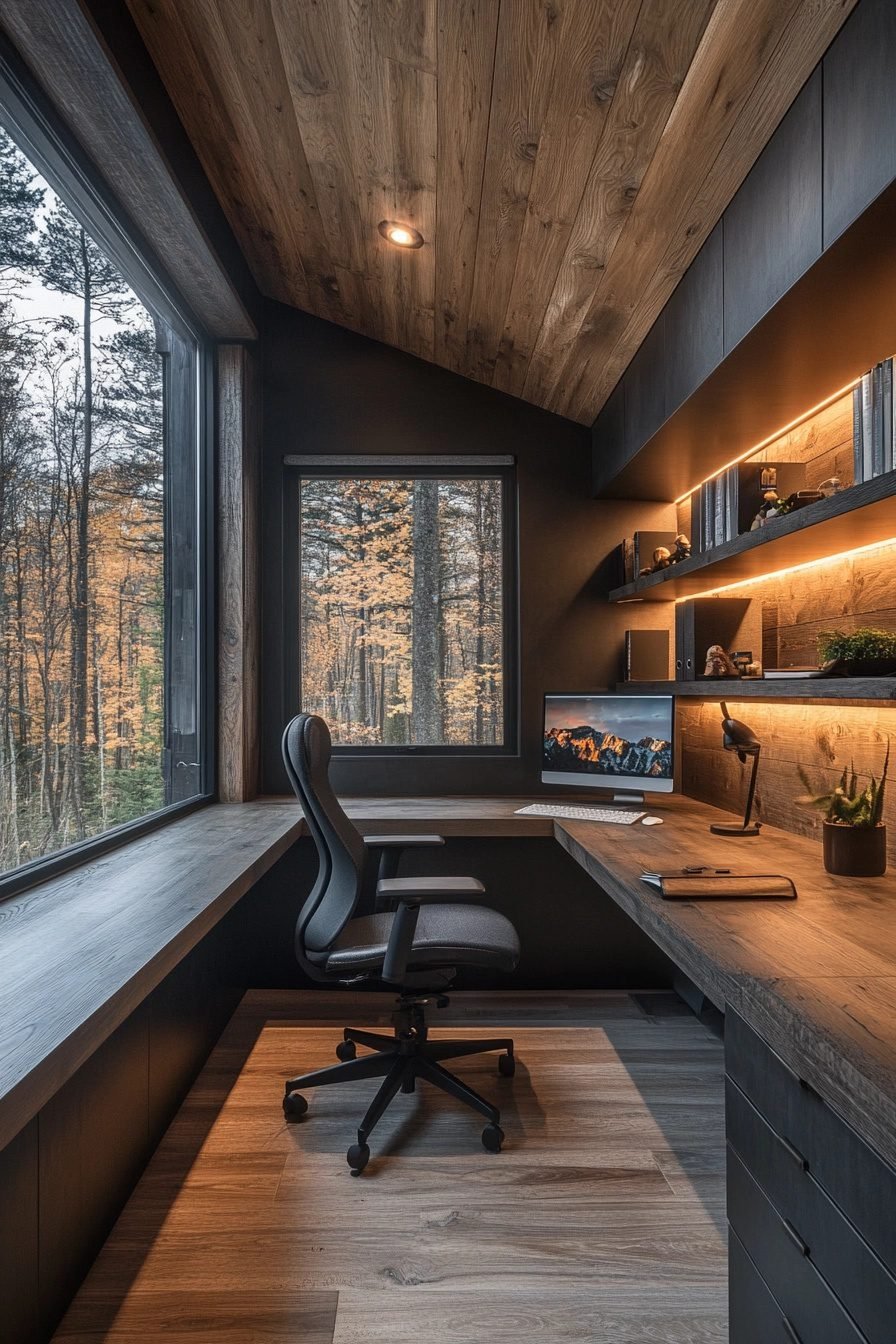 29 Small Cabin Office Ideas For A Cozy And Productive Workspace ...