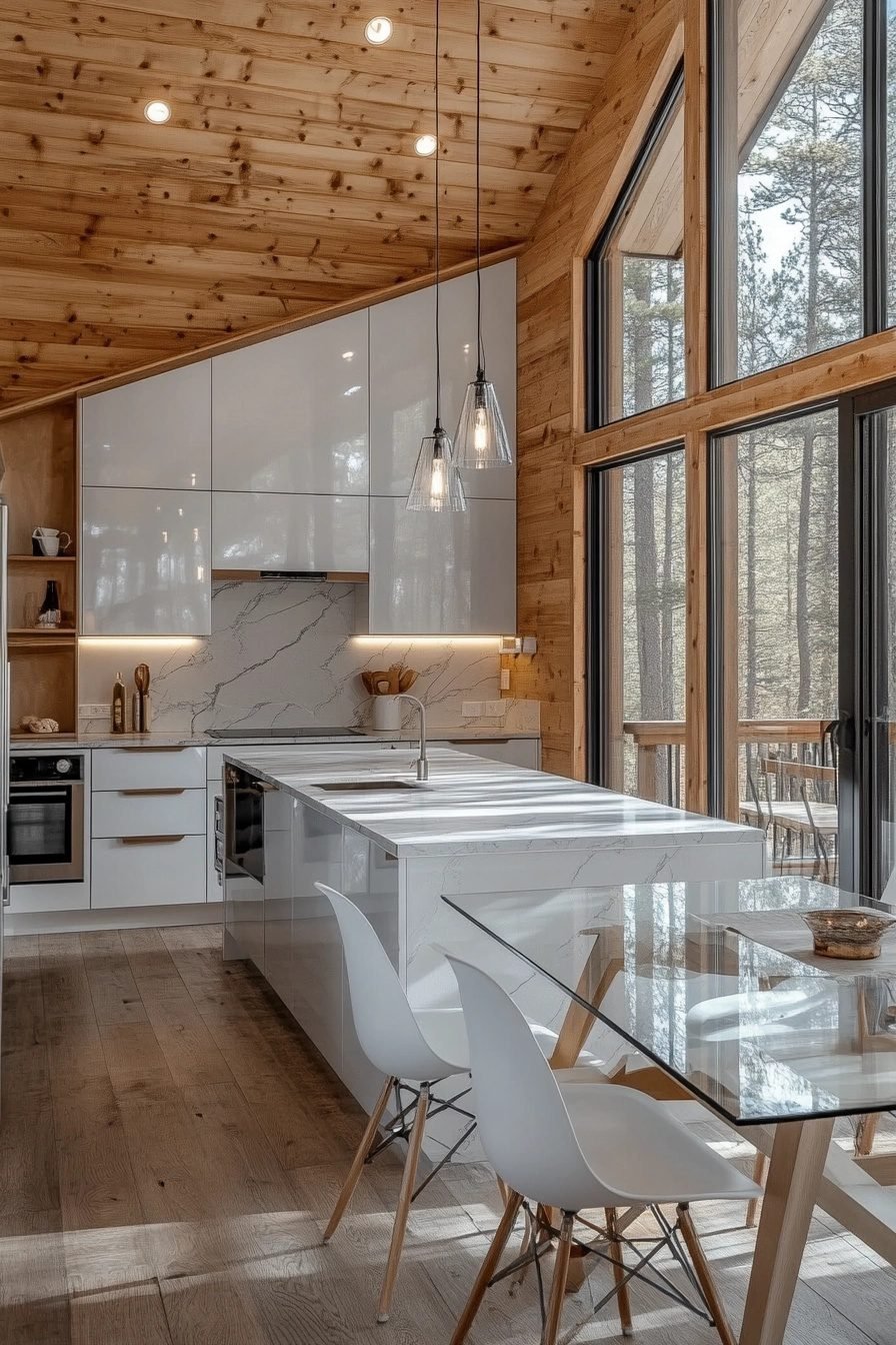 29 Small Cabin Interior Kitchen Ideas To Transform Your Compact Cooking ...