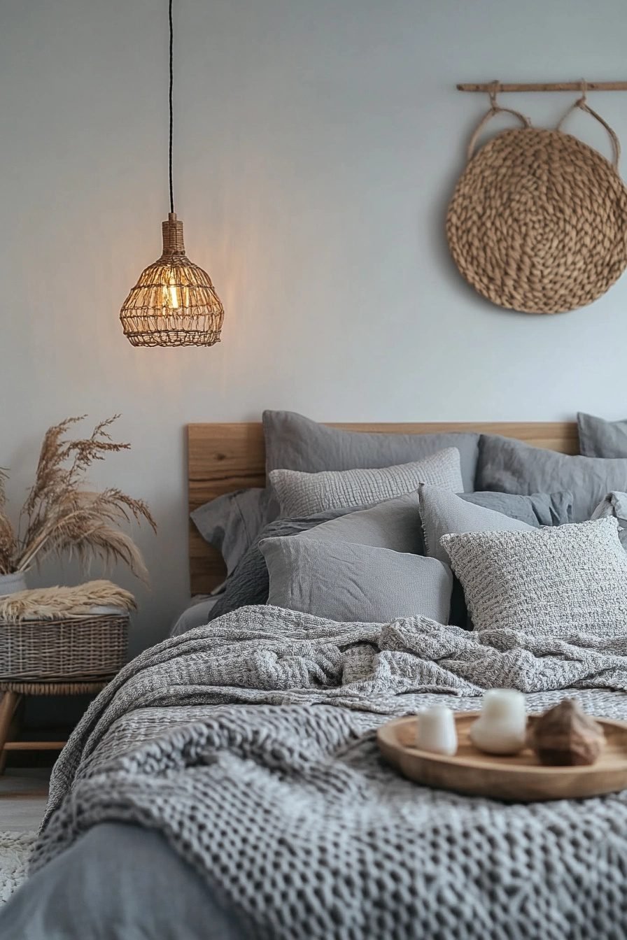 29 Gray Boho Bedroom Ideas That Combine Minimalism With Boho Charm ...