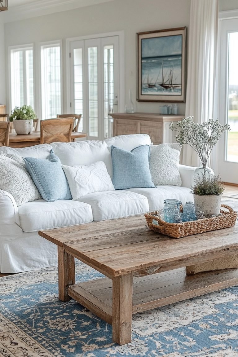29 Coastal Farmhouse Decor Ideas That Blend Rustic Charm With Oceanic ...