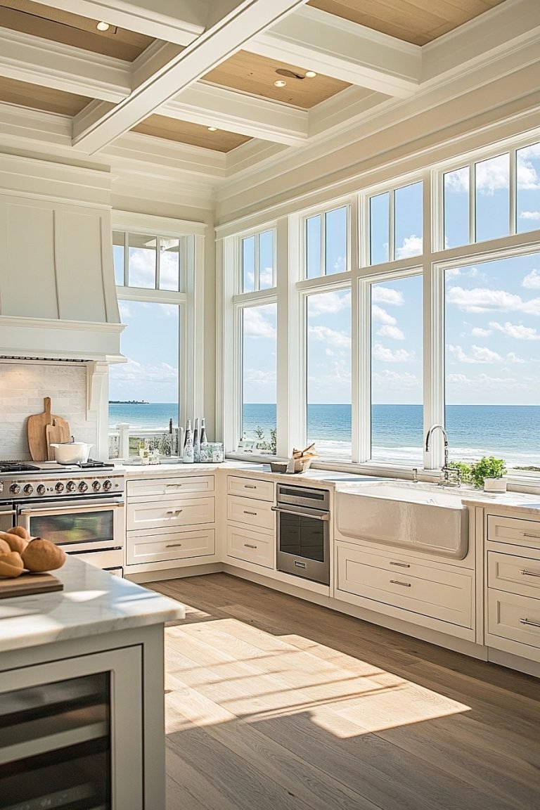 29 Coastal Farmhouse Kitchen Ideas That Capture Seaside Serenity ...
