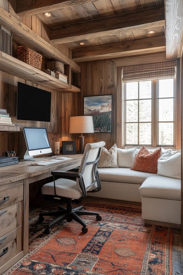 29 Small Cabin Interior Office Ideas For Designing A Small Yet ...