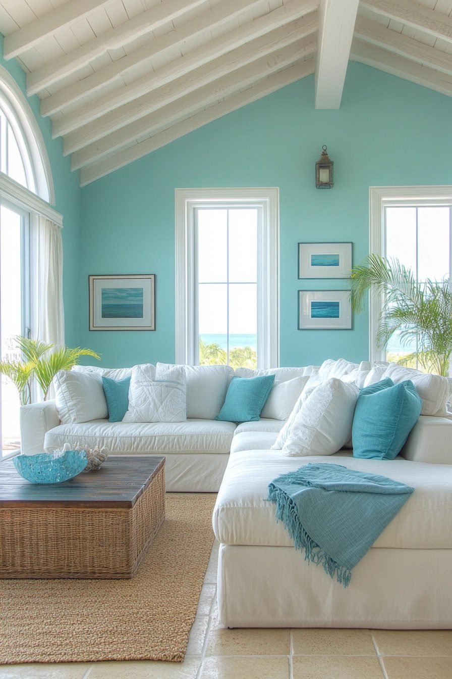 29 Beach Lounge Room Ideas: From Sandy Tones To Ocean Blues - Courtneys ...