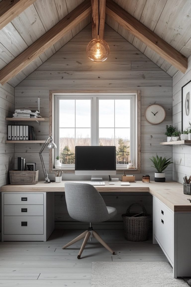 29 Small Cabin Interior Office Ideas For Designing A Small Yet ...