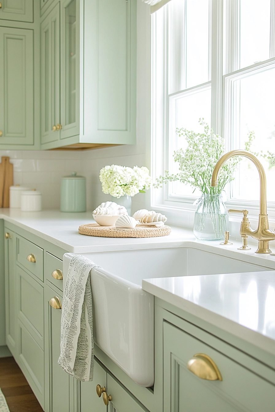 29 Classic Coastal Preppy Kitchen Ideas For A Sophisticated Beach ...
