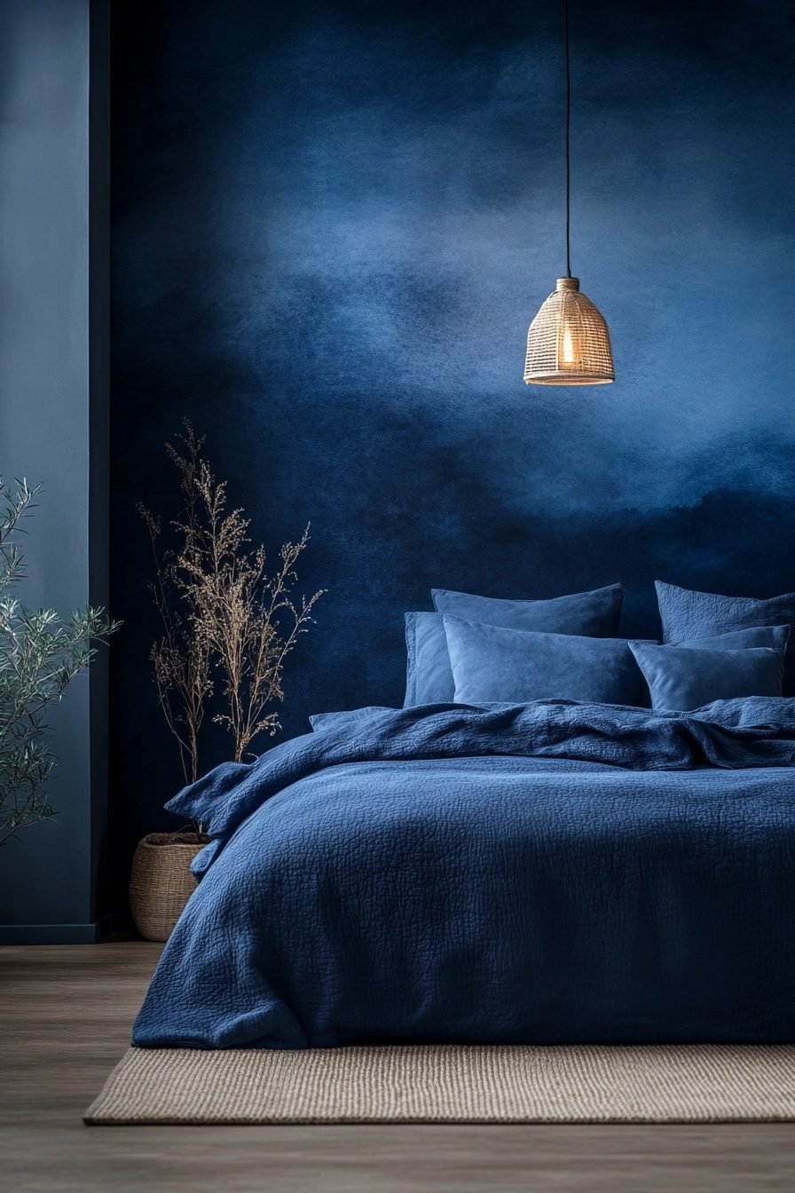 29 Navy Blue Boho Bedroom Ideas For A Bold And Relaxing Space ...