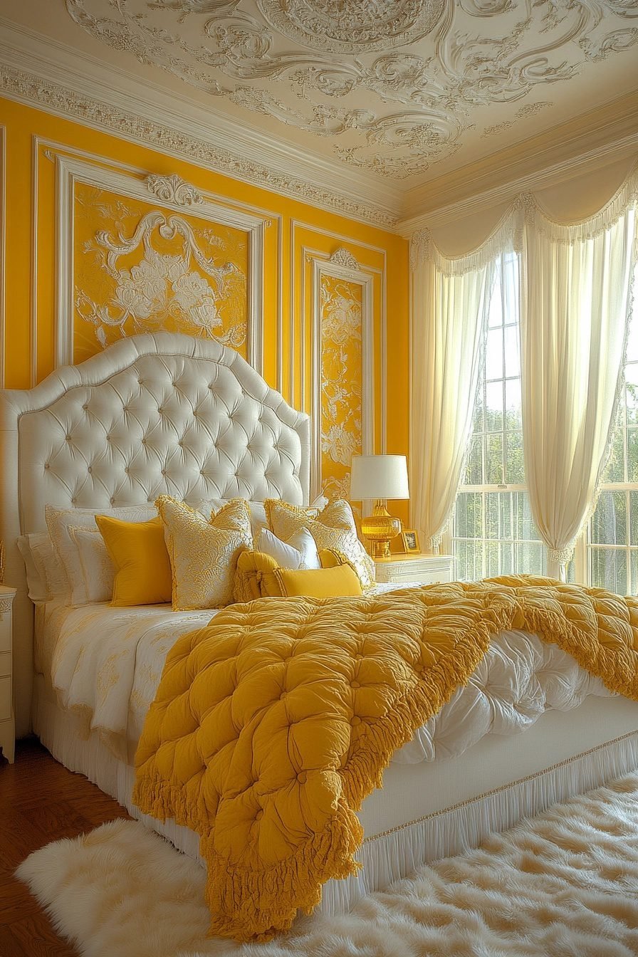 29 Yellow Fantasy Bedroom Ideas To Bring Sunshine And Magic Into Your ...