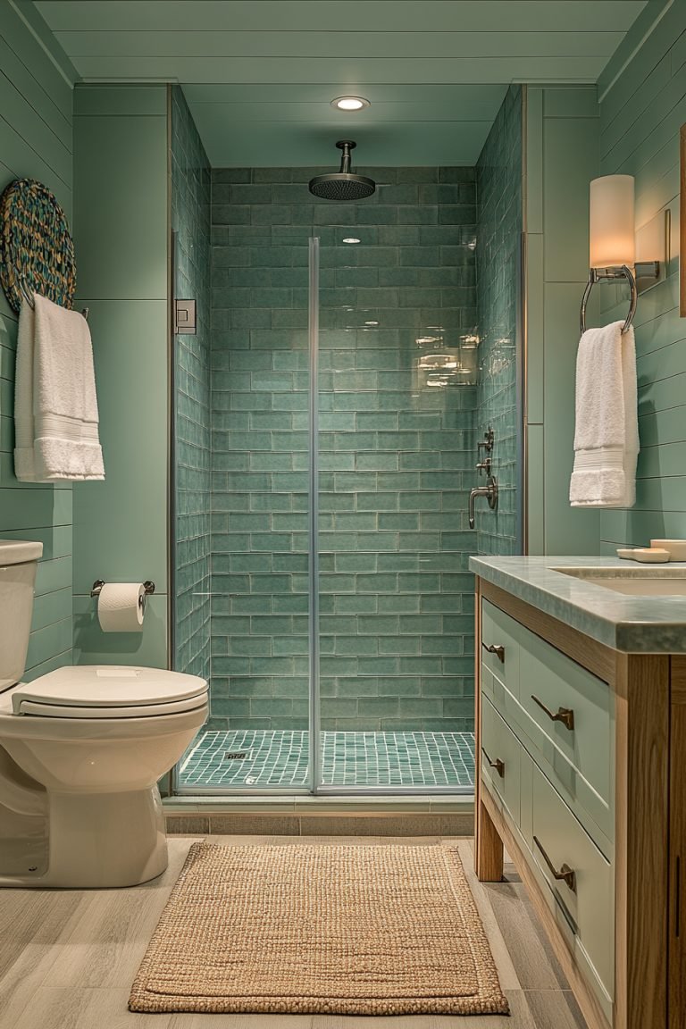 29 Coastal Farmhouse Bathroom Ideas To Enhance Your Home With Coastal ...