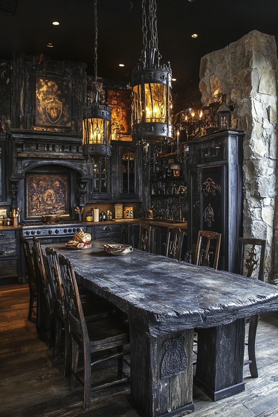29 Western Gothic Kitchen Ideas For A Unique And Edgy Design ...