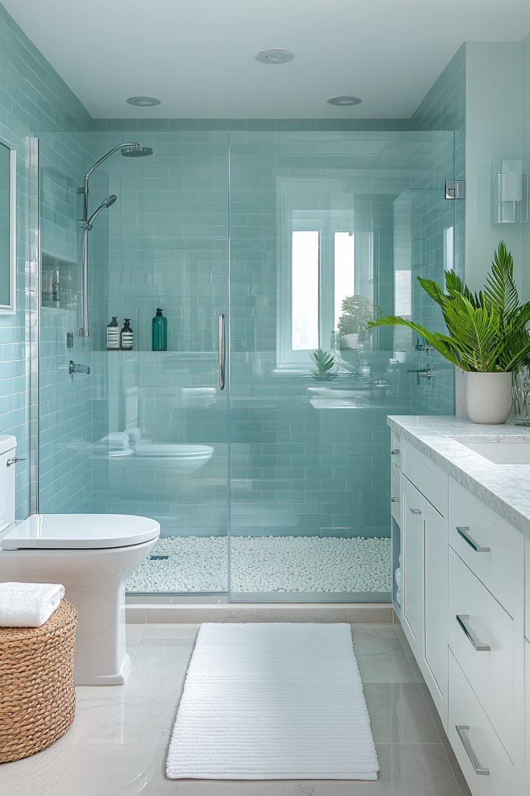 29 Blue Bathroom Decor Ideas For A Fresh And Modern Look - Courtneys World