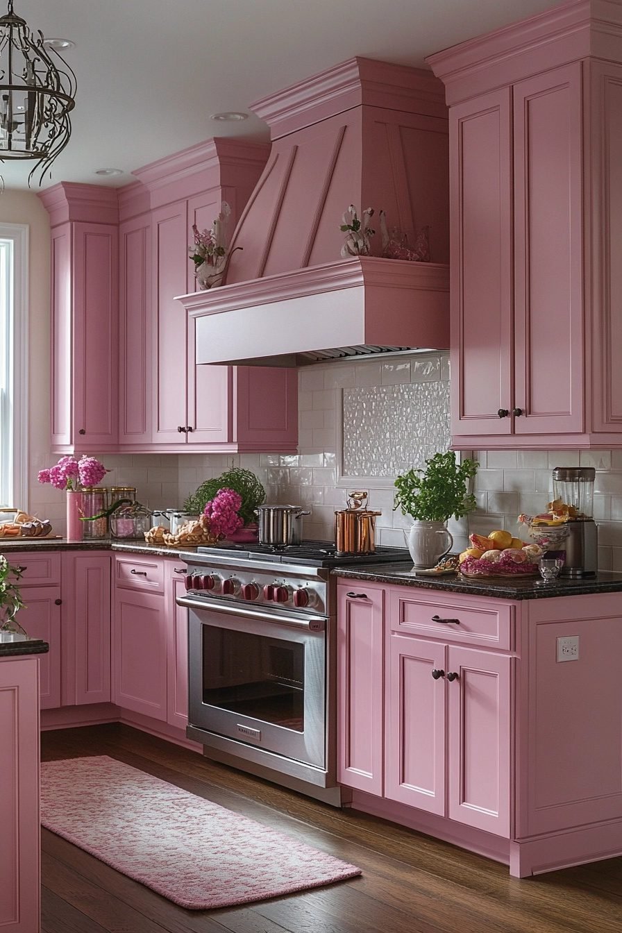 19 Pink Kitchen Cabinets For A Sweet And Chic Kitchen Design ...