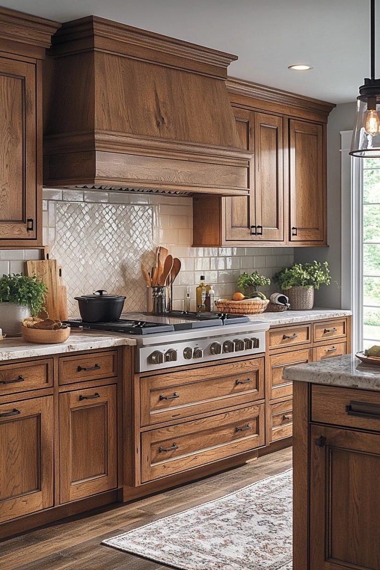 19 Oak Kitchen Cabinets That Showcase The Beauty Of Natural Wood ...