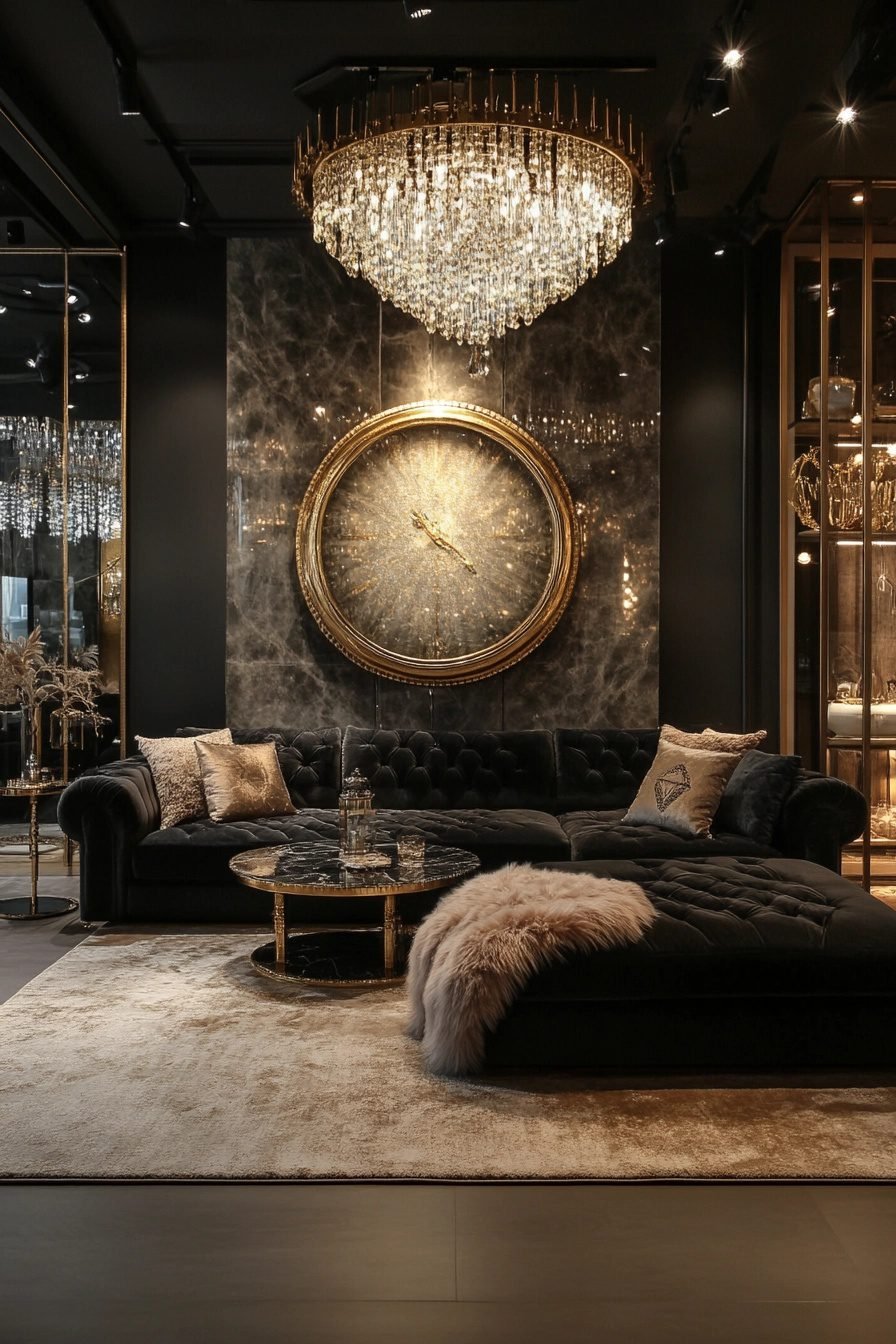 29 Black Couch Living Room Ideas To Make A Statement With Dark ...