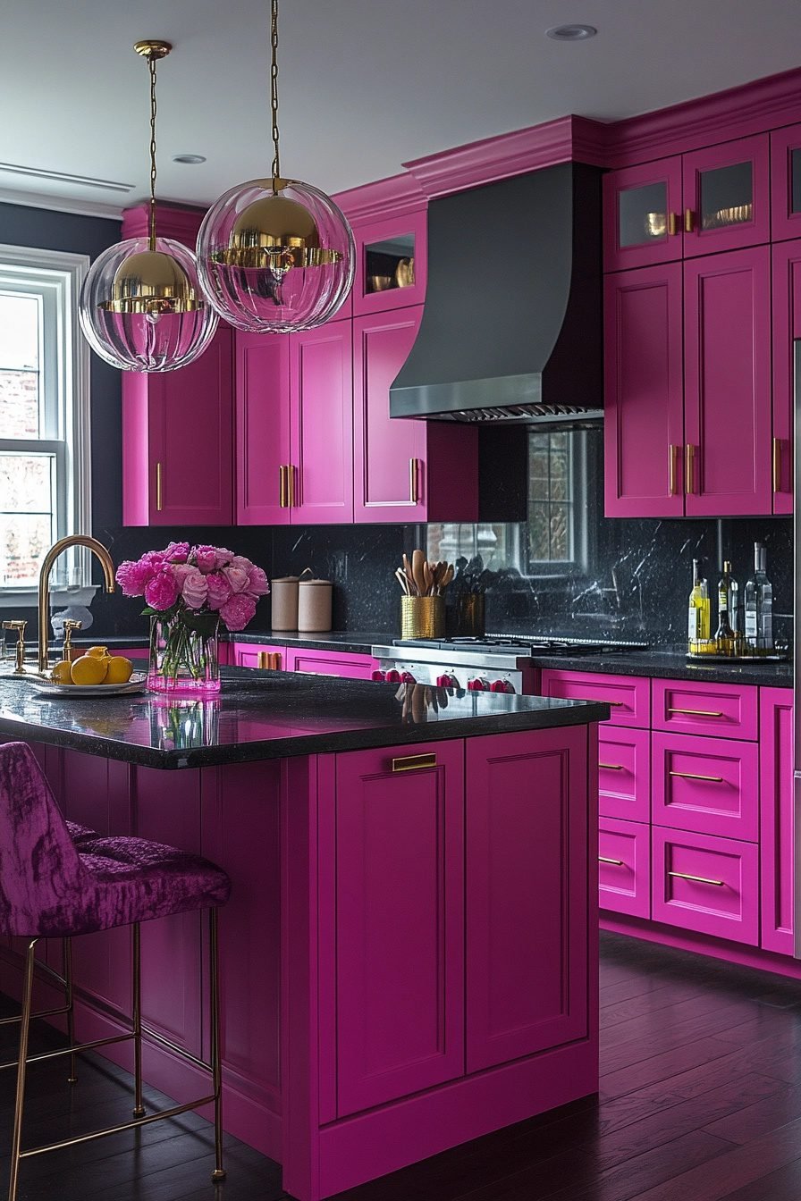 19 Pink Kitchen Cabinets For A Sweet And Chic Kitchen Design ...