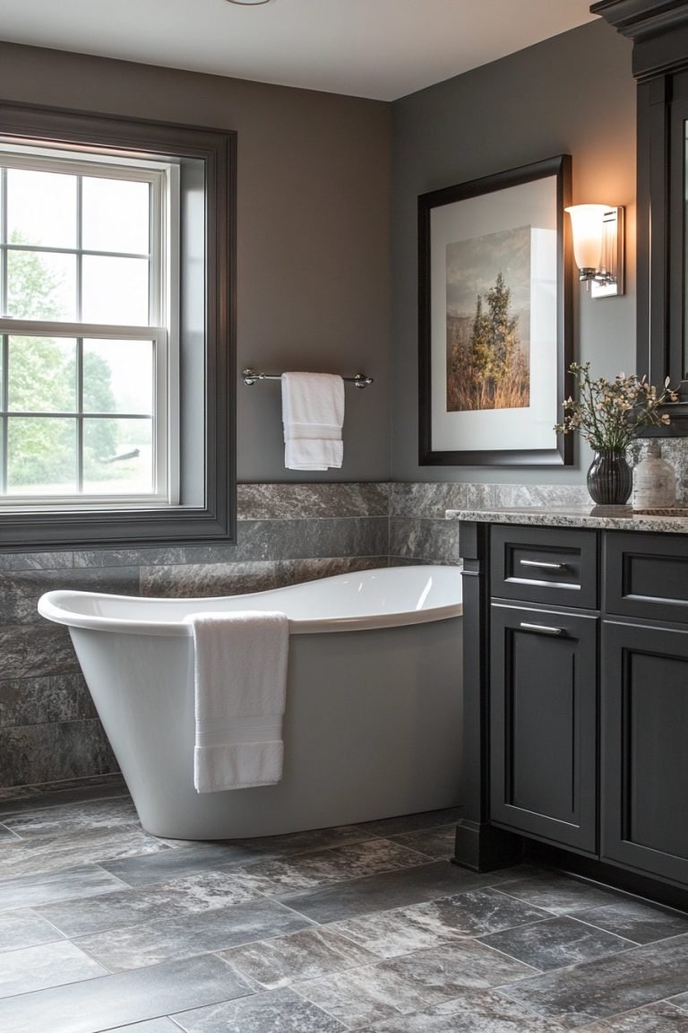 29 Grey Bathroom Decor Ideas For A Soft And Neutral Aesthetic ...