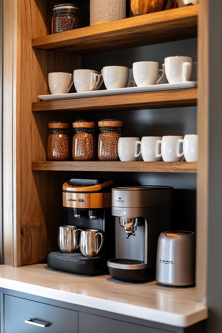 29 Coffee Bar Ideas To Create The Perfect At-Home Café - Courtneys World