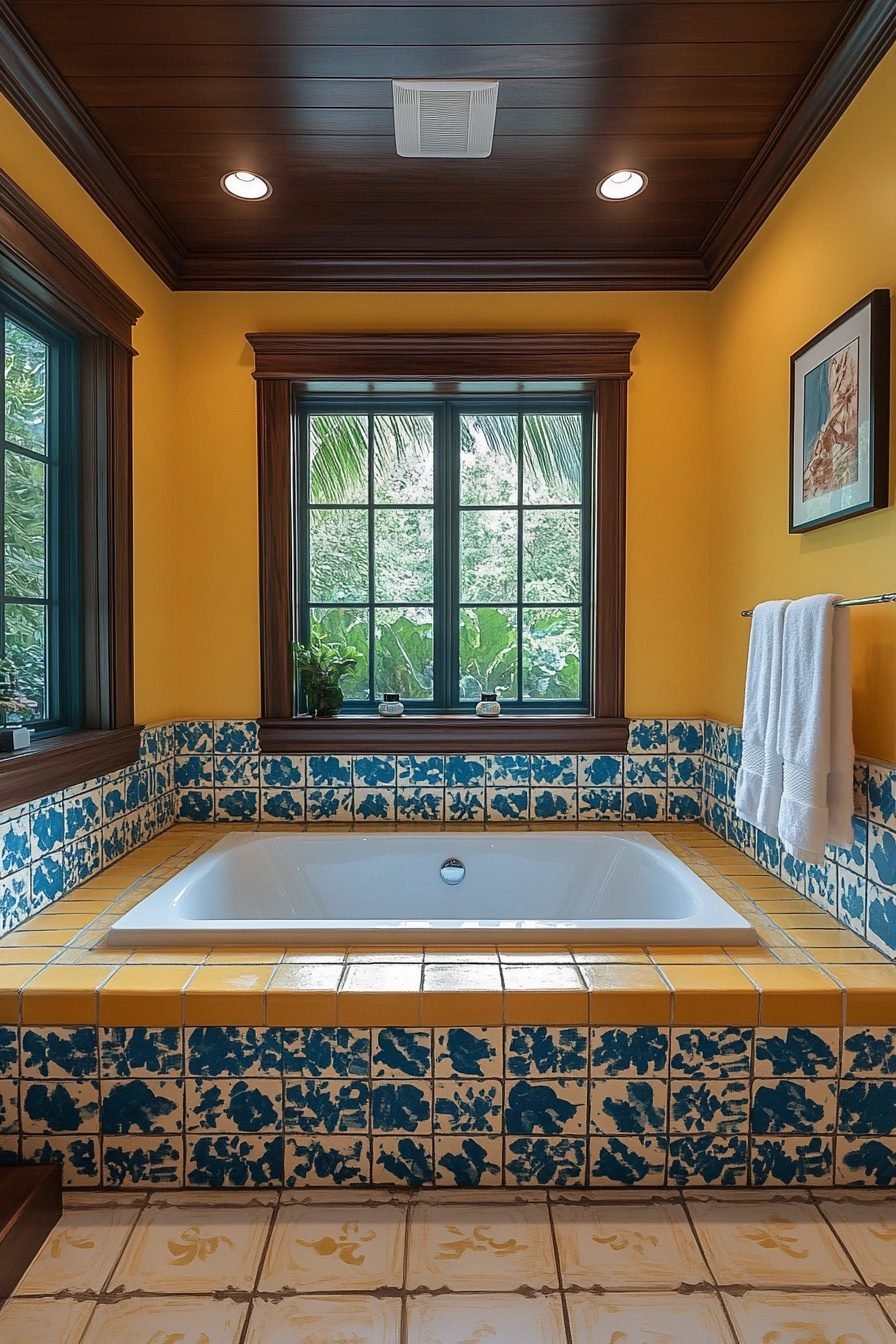 29 Yellow And Blue Bathroom Ideas For A Lively And Elegant Look ...