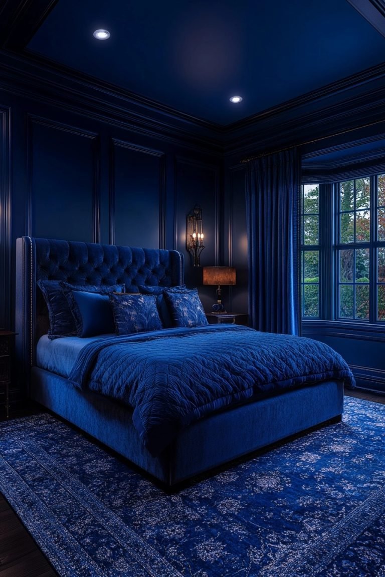 29 Moody Blue Bedroom Ideas For A Dark And Dreamy Vibe - Courtneys World