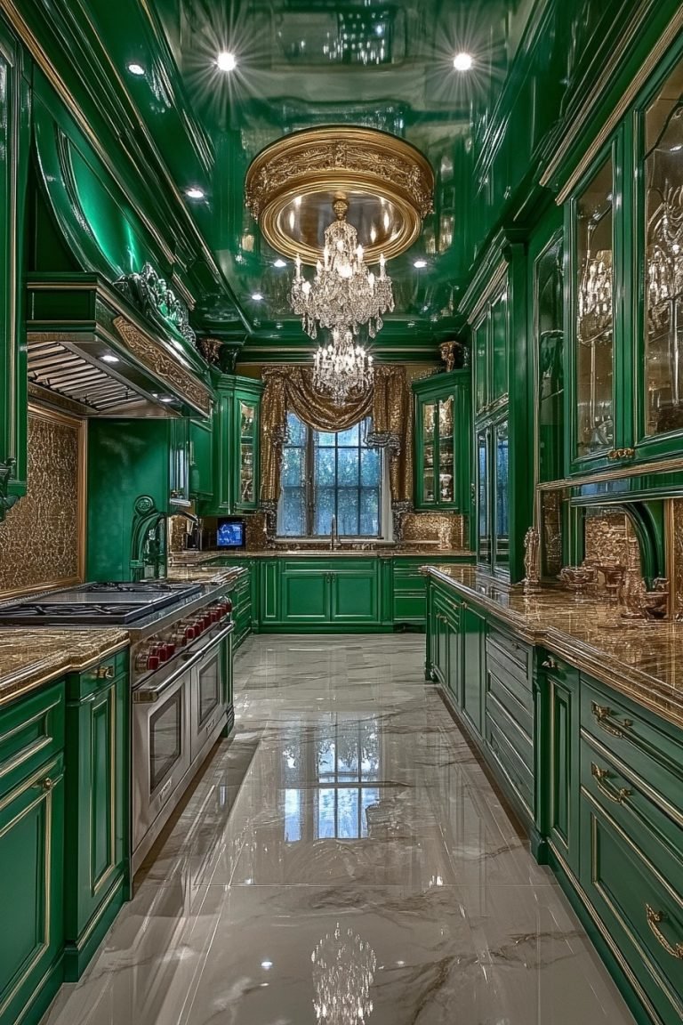 19 Emerald Green Kitchen Cabinets For A Luxe And Vibrant Look ...