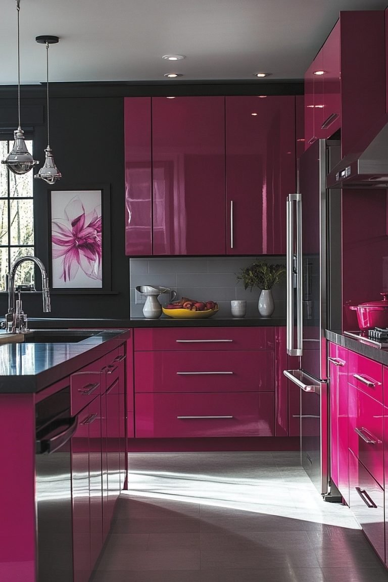 19 Pink Kitchen Cabinets For A Sweet And Chic Kitchen Design ...