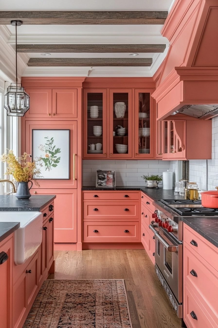 19 Pink Kitchen Cabinets For A Sweet And Chic Kitchen Design ...