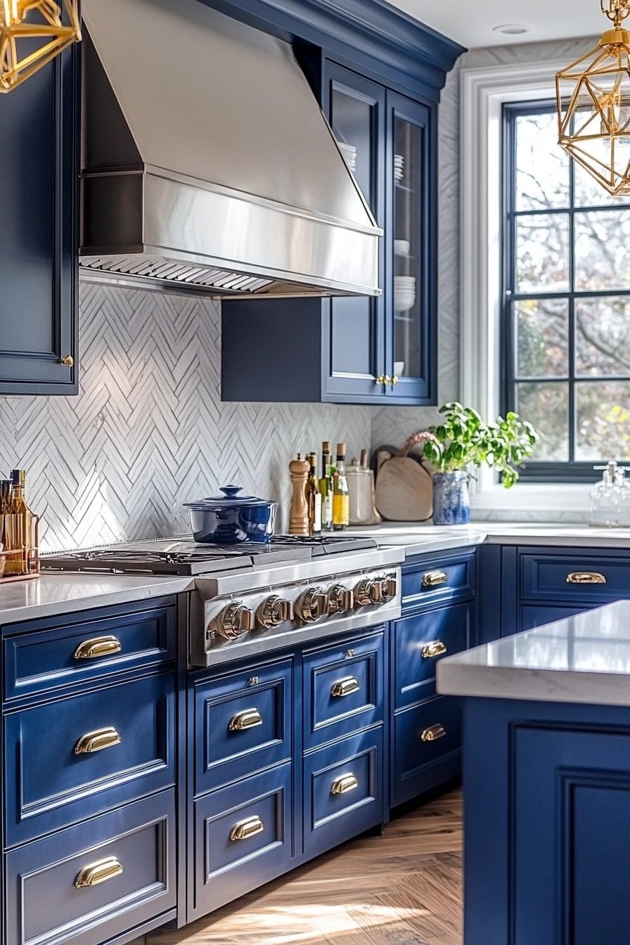 19 Blue Kitchen Cabinets That Bring Color And Personality To Your Space ...