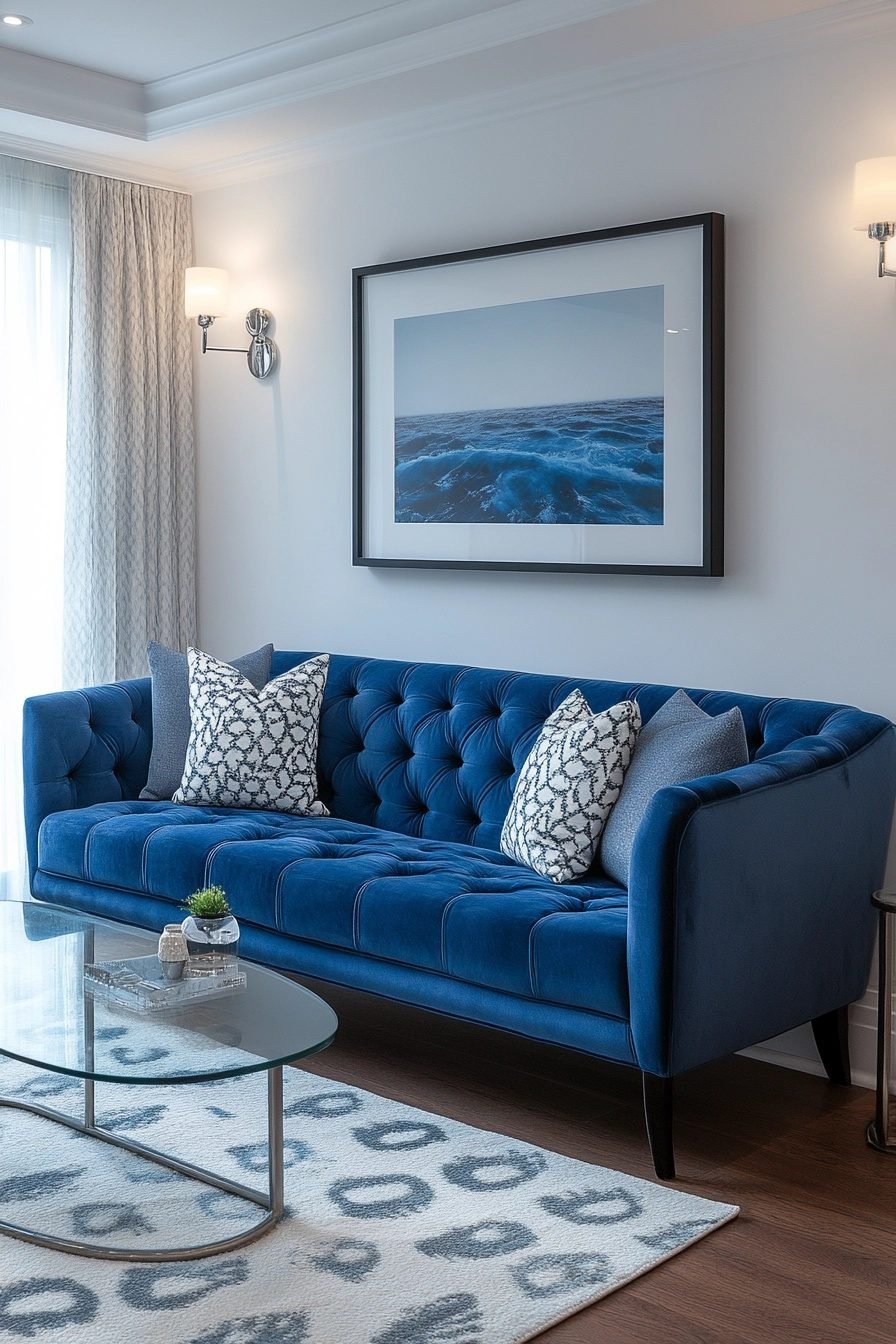 29 Blue Couch Living Room Ideas For A Calm And Sophisticated Vibe ...
