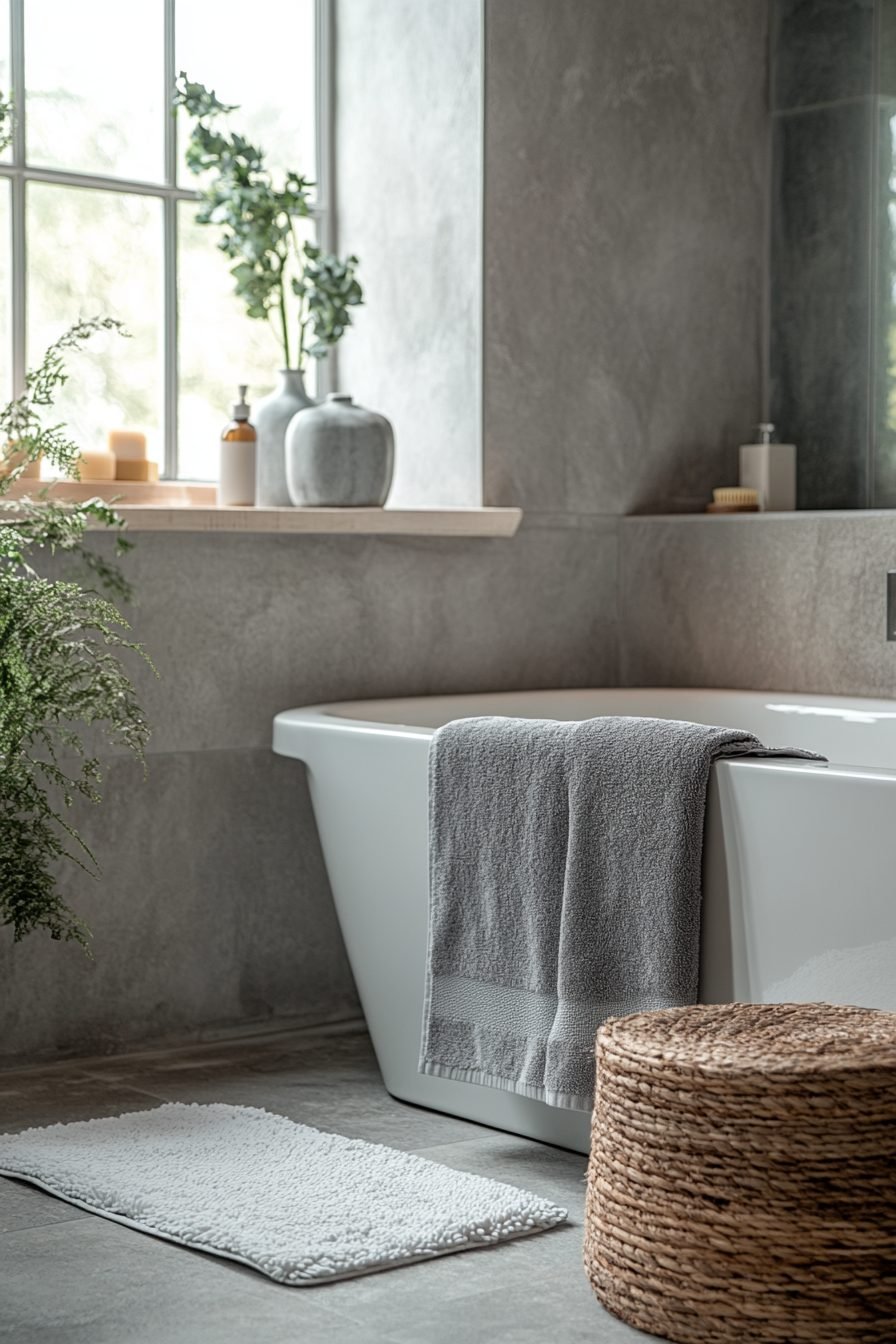 29 Grey Bathroom Decor Ideas For A Soft And Neutral Aesthetic ...