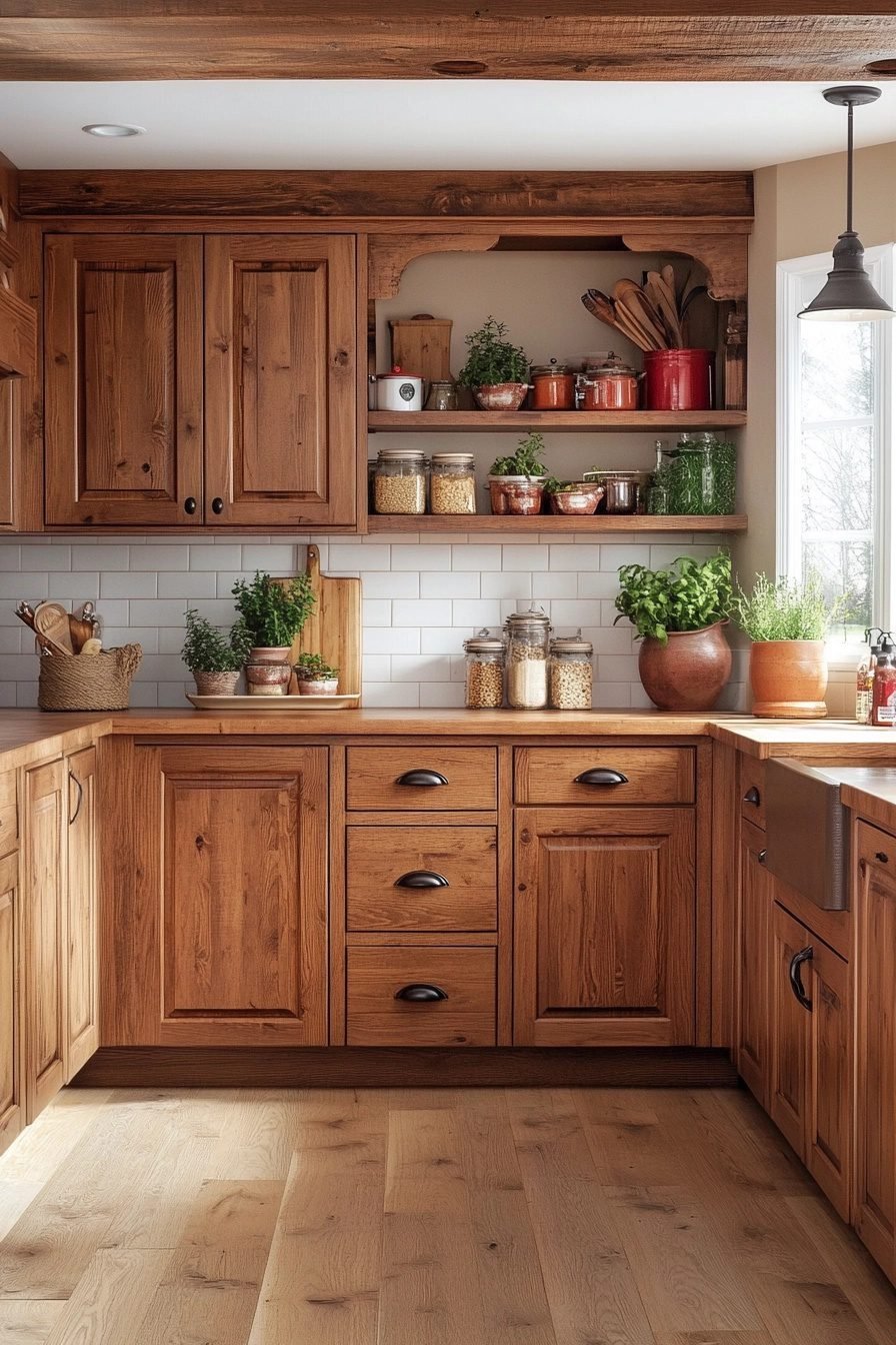 19 Brown Kitchen Cabinets To Elevate Your Kitchen With Natural Tones ...