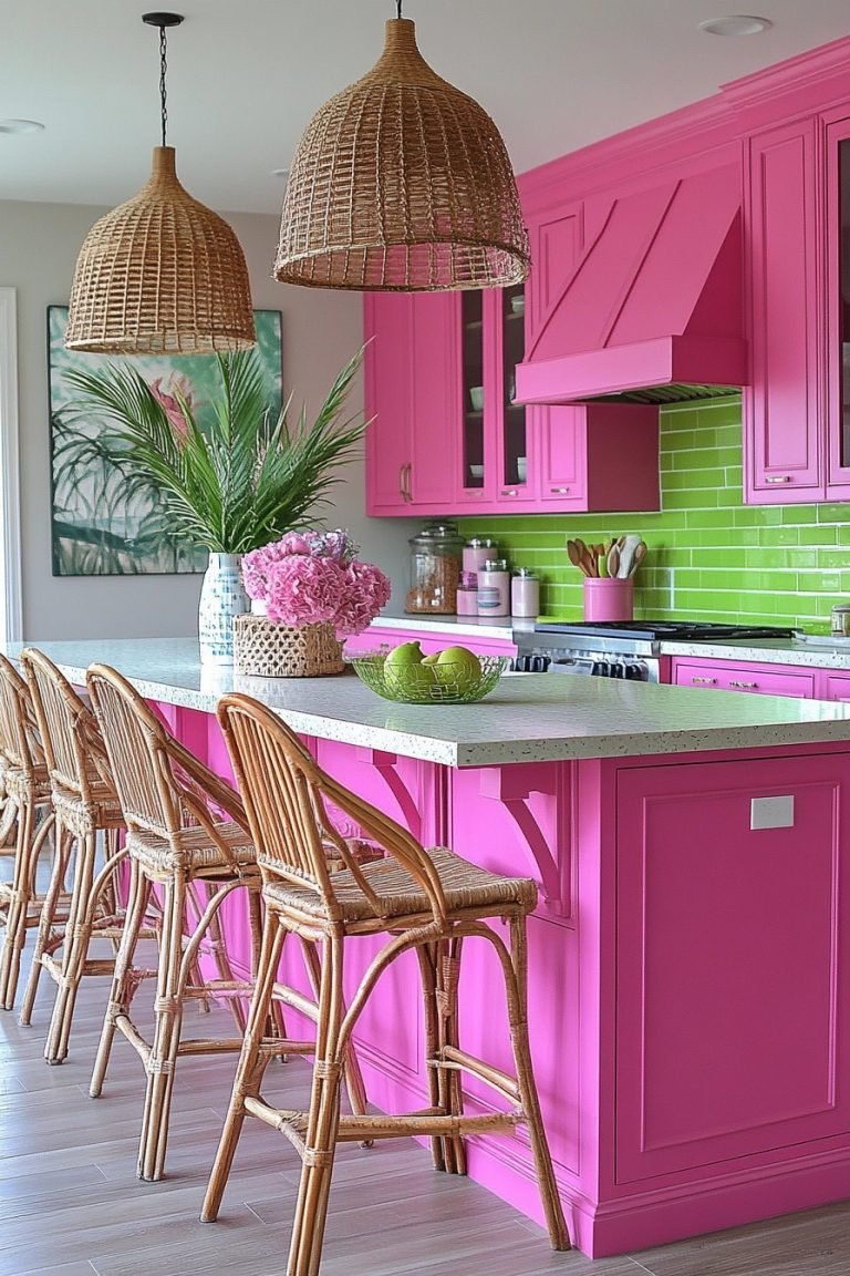 19 Pink Kitchen Cabinets For A Sweet And Chic Kitchen Design ...