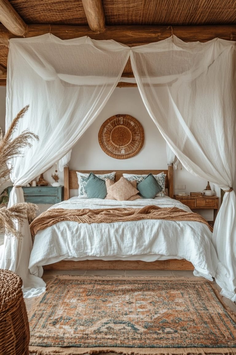 29 Boho Bedroom With Canopy Ideas For Creating A Dreamy Retreat ...