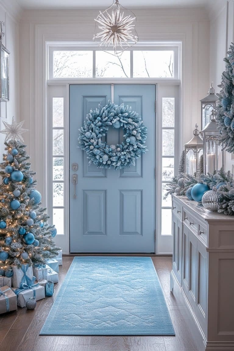 29 Blue Christmas Decor Ideas To Create A Peaceful Holiday Atmosphere ...