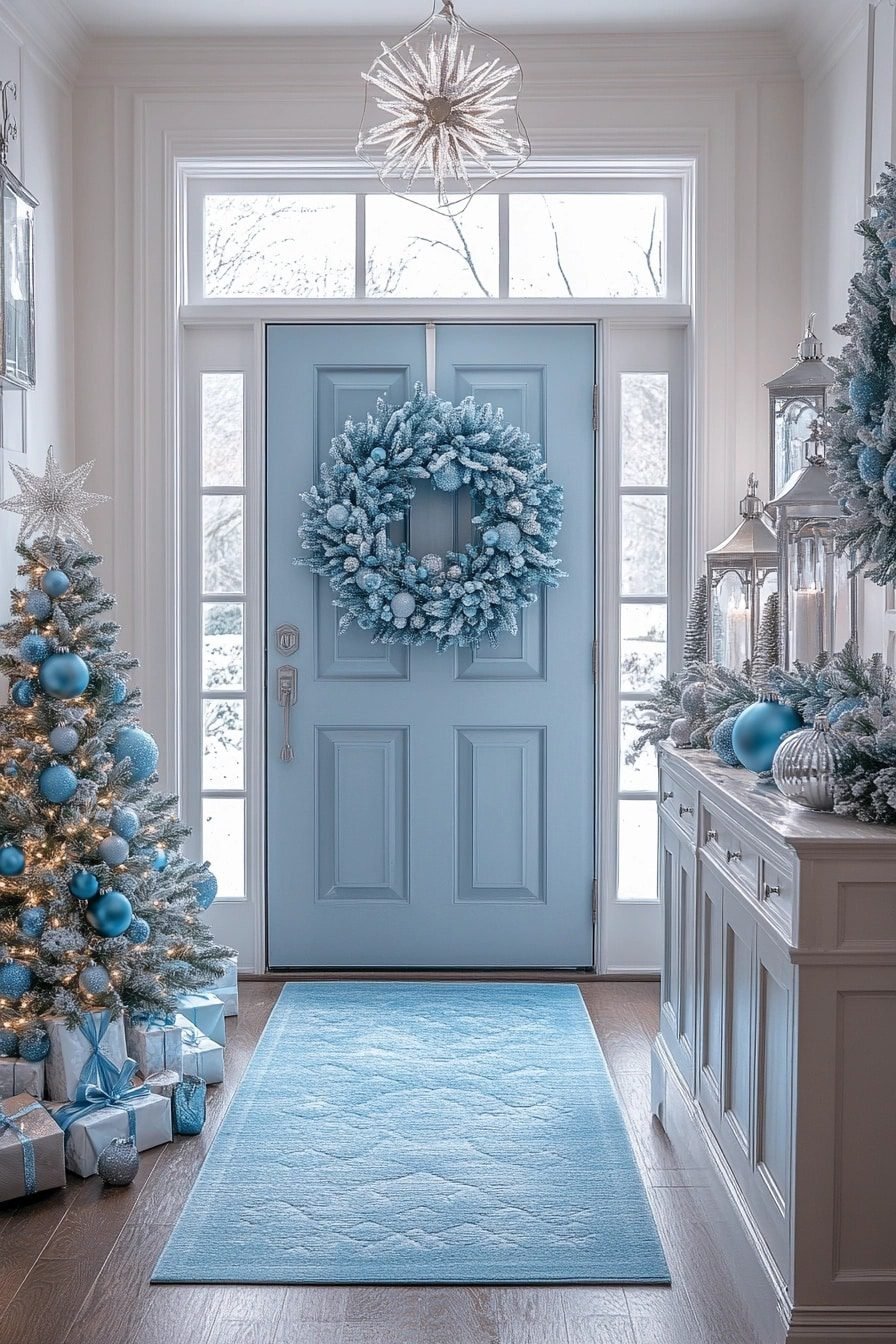 29 Blue Christmas Decor Ideas To Create A Peaceful Holiday Atmosphere ...