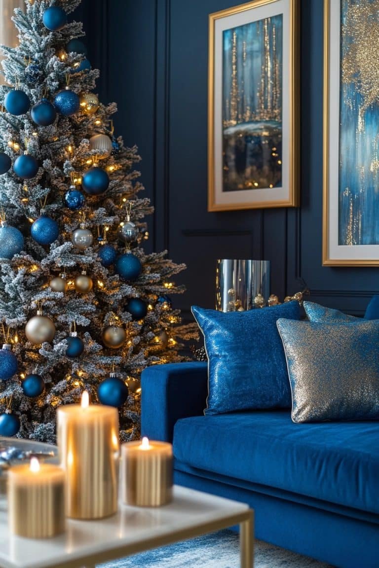 29 Blue Christmas Decor Ideas To Create A Peaceful Holiday Atmosphere ...