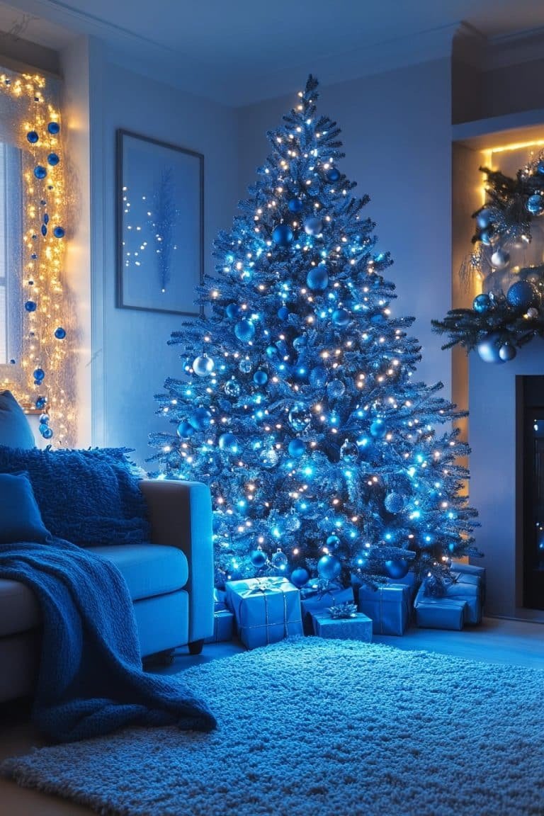 29 Blue Christmas Decor Ideas To Create A Peaceful Holiday Atmosphere ...